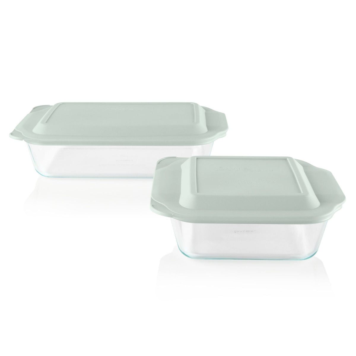 Pyrex® Deep 4-piece Baking Dish Set with Sage Lids