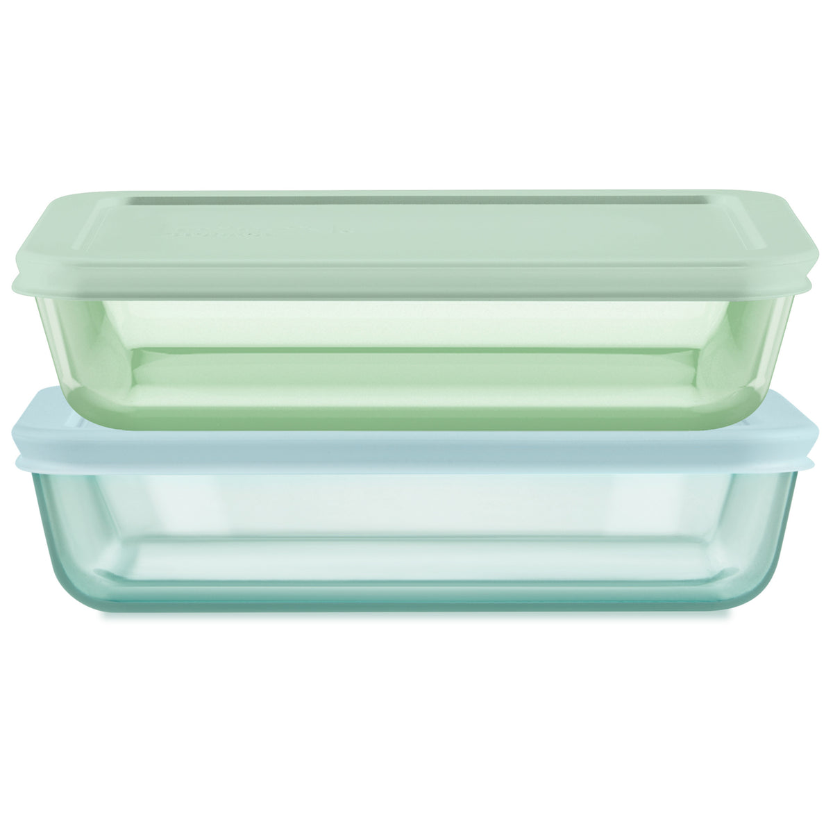 Pyrex® Simply Store® Tinted Glass 3-cup Rectangle Storage Containers,
