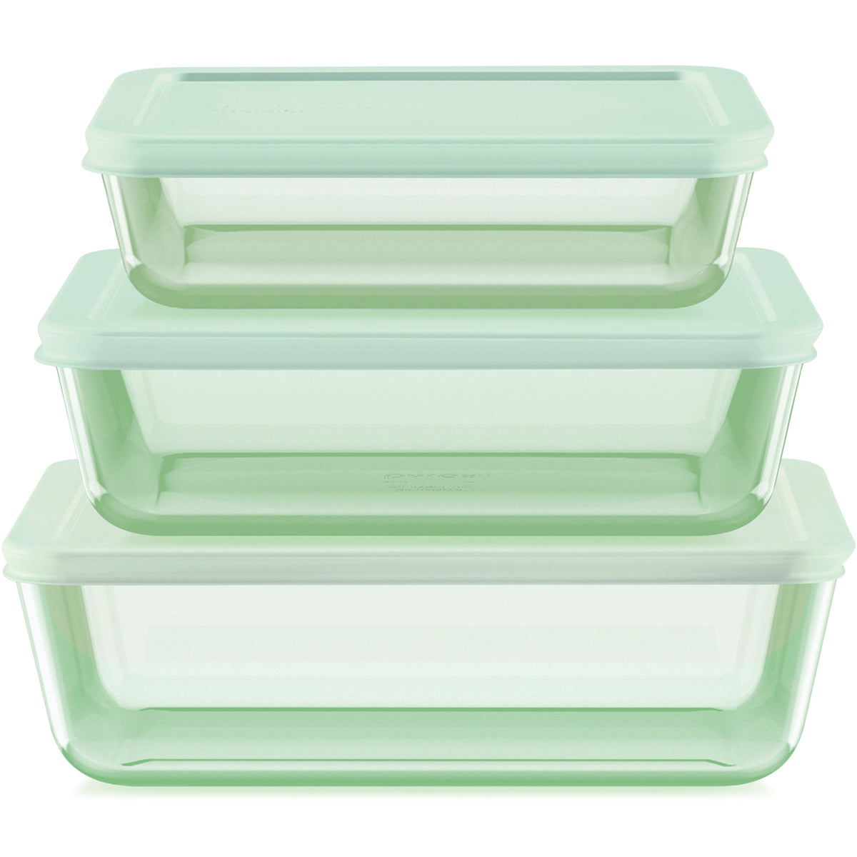 Pyrex® Simply Store® Tinted 6-piece Rectangle Storage Set with Plastic