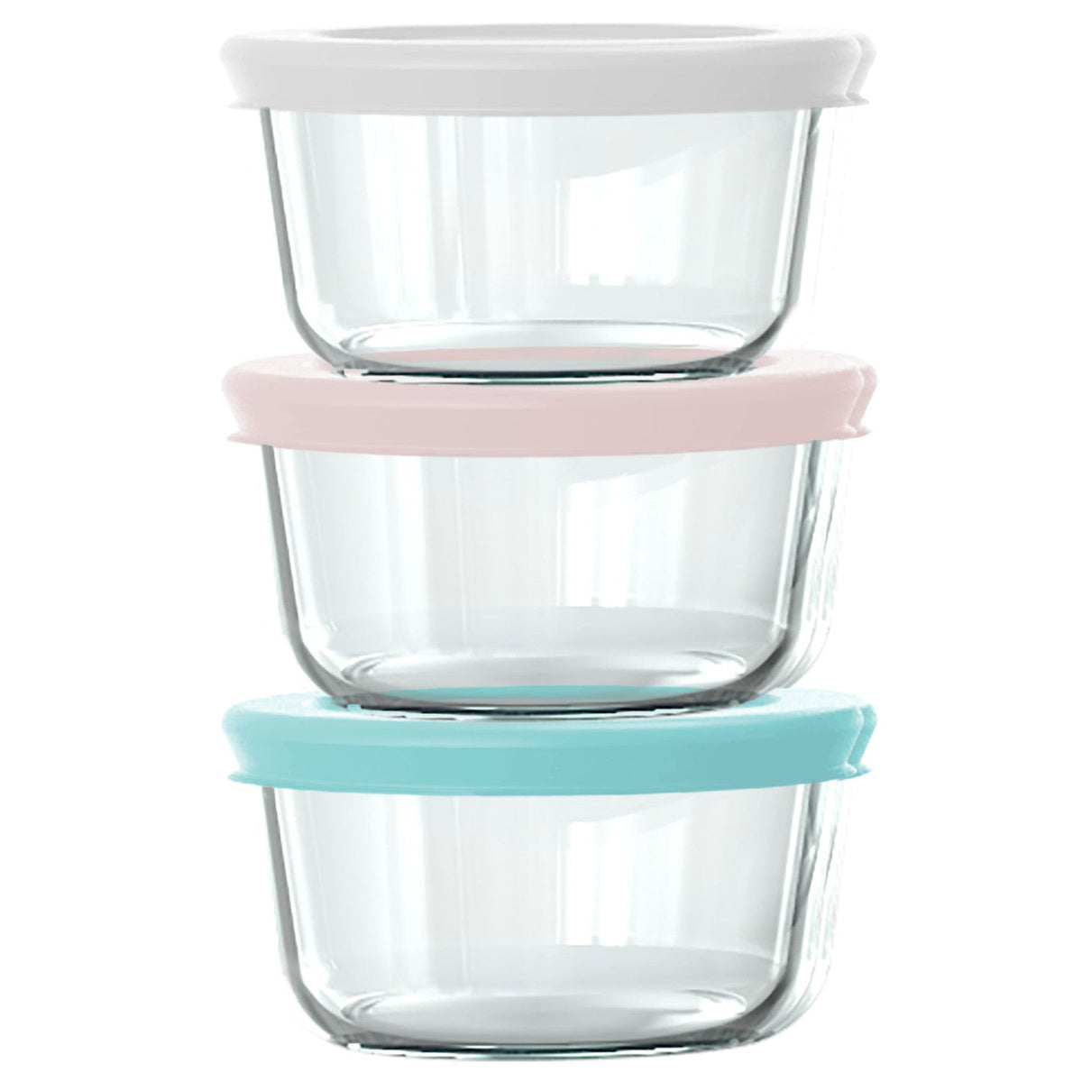 Pyrex® Simply Store® 6-piece 1-cup Round Glass Storage Set with Assort