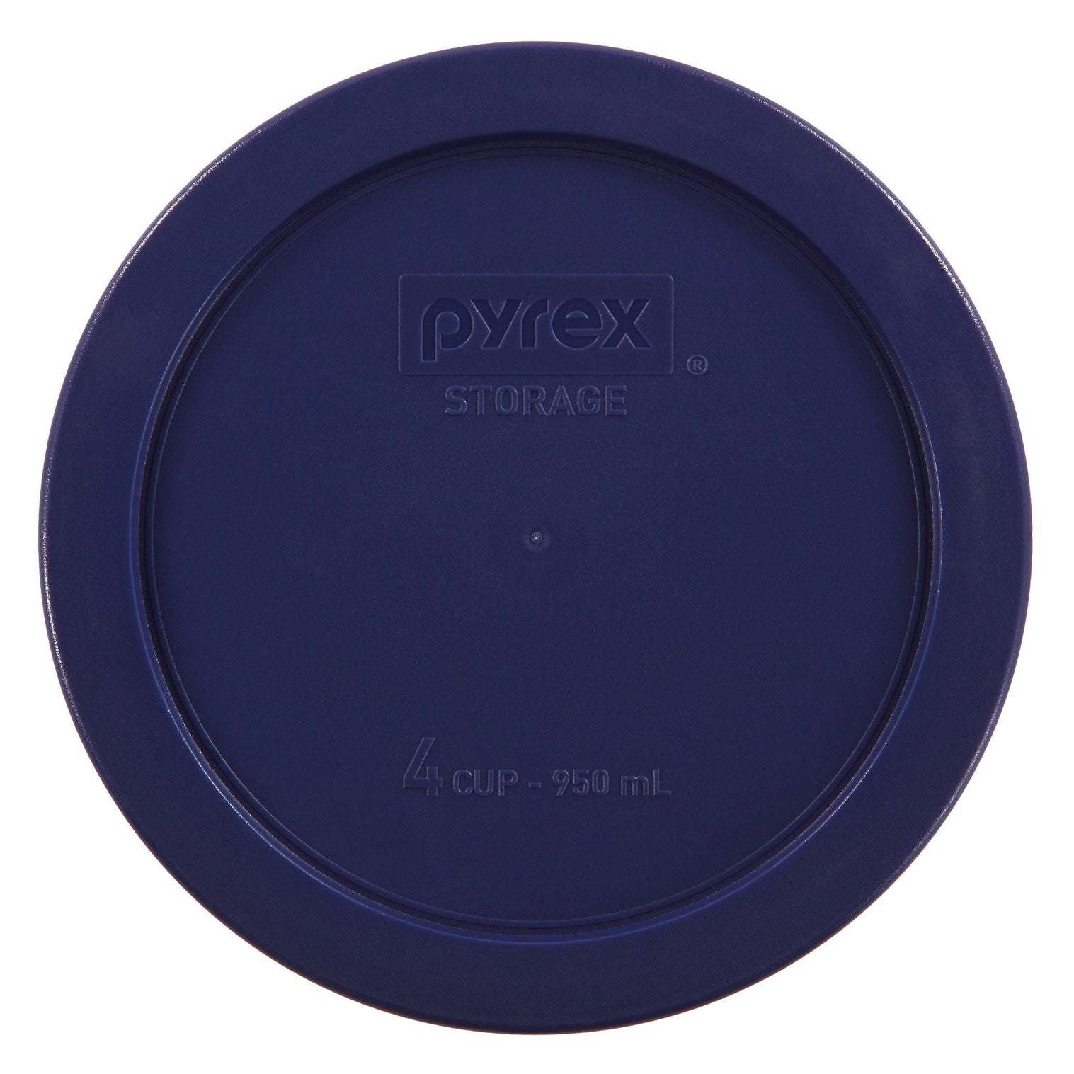 Pyrex® 4-cup Round Plastic Lid, Dark Blue